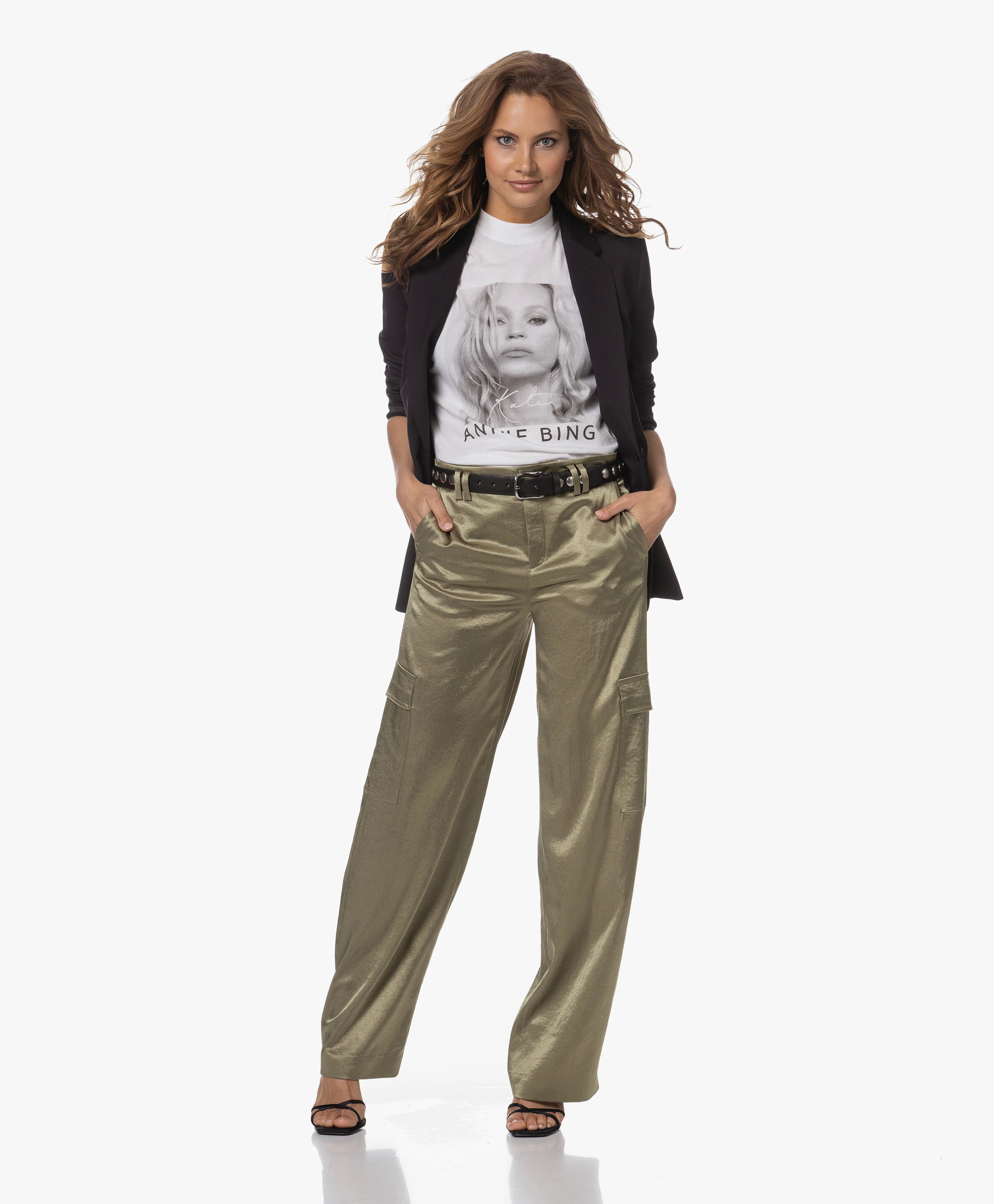 Avi Kate Moss Print Boxy T-shirt | ANINE BING | PB.nl Avi Kate Moss Print Boxy T-shirt | ANINE BING | PB.nl